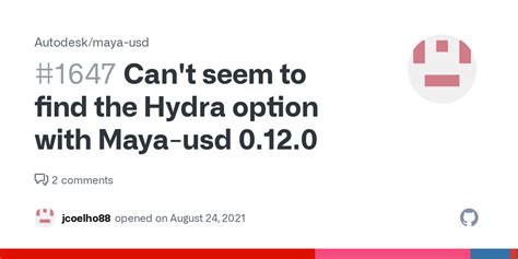 Can T Seem To Find The Hydra Option With Maya Usd Issue Autodesk Maya Usd GitHub