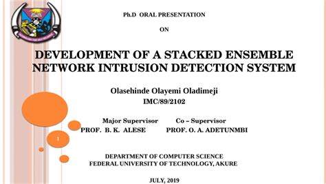 PDF DEVELOPMENT OF A STACKED ENSEMBLE NETWORK INTRUSION DETECTION SYSTEM