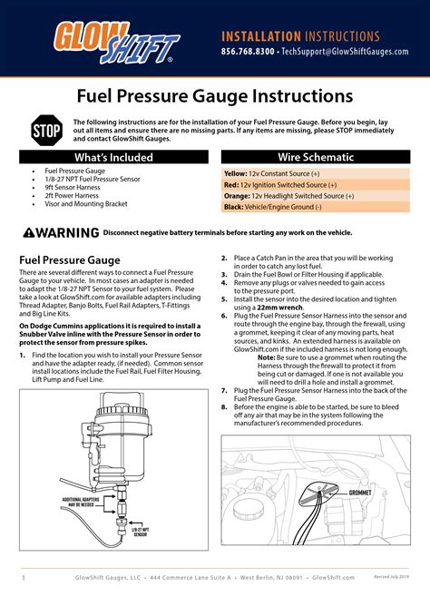 Fuel Pressure Gauge Device Database