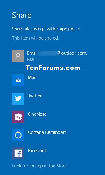 Share Files Using An App In Windows Windows Tutorials