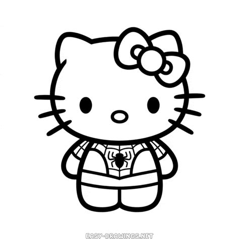 Hello Kitty Face Easy Drawing Easy Drawings