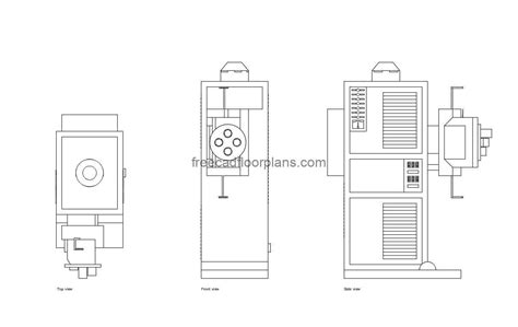 Cinema Projector Free Cad Drawings