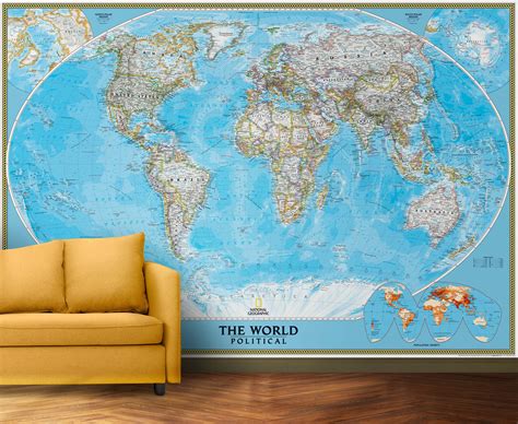 World Political Map Murals World Maps Online