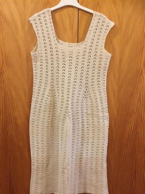 Ručně Háčkované Přízové šaty Vel Cca L Xl Délka Pod Kolena Aukro