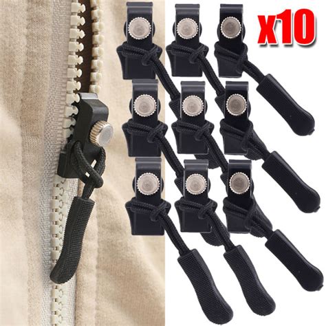 New Detachable Zipper Pull Replacement Zipper Slide Puller Lock For Jacket Dress Luggage Bag