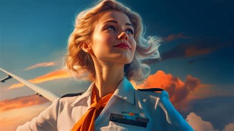 Premium Photo Woman Pilot Created With Generative Ai Technology