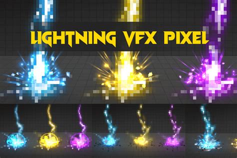 Lightning Vfx Pixel Fire And Explosions Unity Asset Store