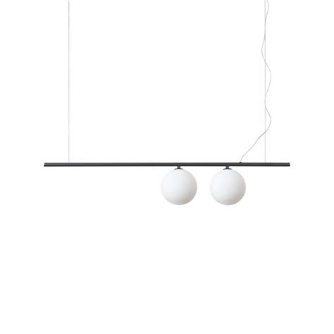 Lustra Pendul Design Modern Perline Sp2 Negru
