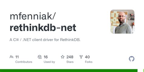 GitHub Mfenniak Rethinkdb Net A C NET Client Driver For RethinkDB