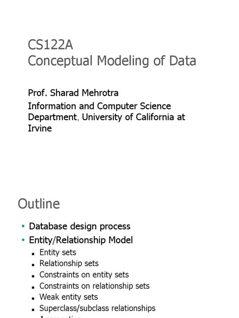 cs122a conceptual modeling of data pdf inheritance object oriented