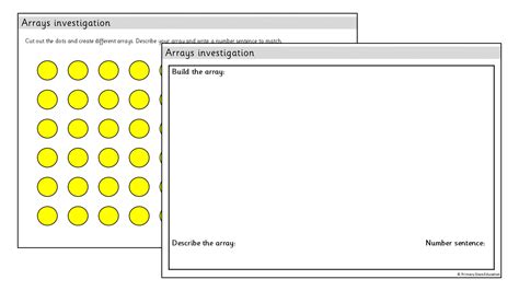 Arrays Investigation Primary Stars Education