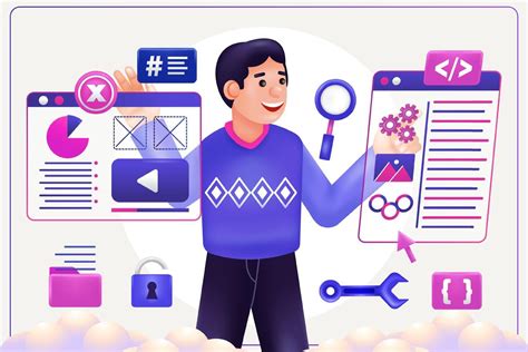 3d Illustration Of Man Doing Coding And Programming 17106094 Vector Art At Vecteezy