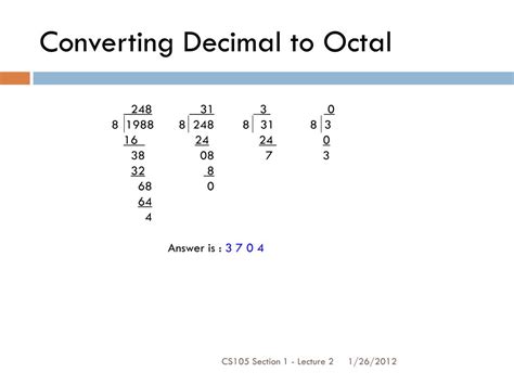 Ppt Cs105 Introduction To Computer Concepts Binary Values And Number Systems Powerpoint