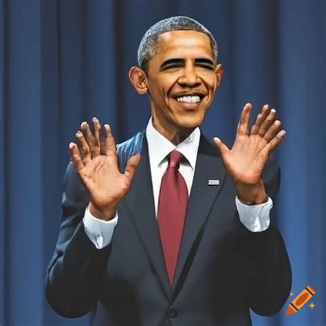 Hands Of Barack Obama On Craiyon