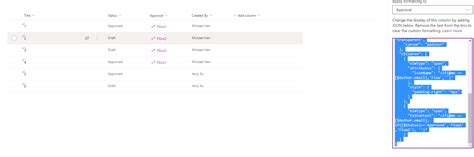 Json Conditional Formatting On Sharepoint List Column With Flow