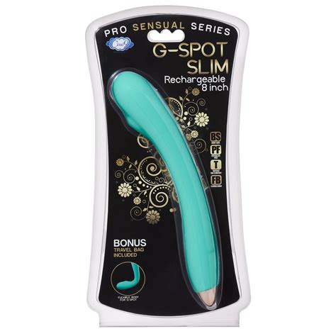 Cloud 9 Novelties G Spot Slim 8 Inch Flexible Body Vibrator Teal