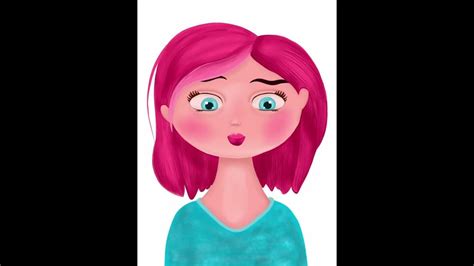 Девочка с розовыми волосами Youtube