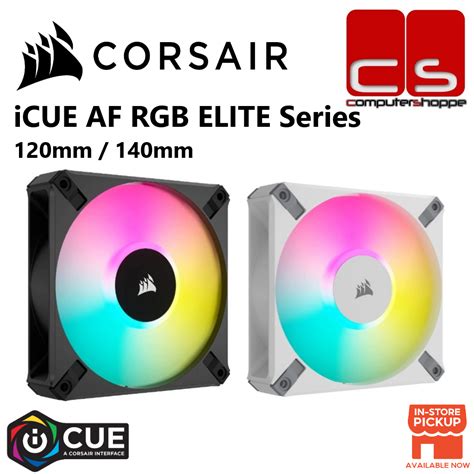 Corsair Icue Af Rgb Elite Series Pwm Fan With Airguide Blackwhite