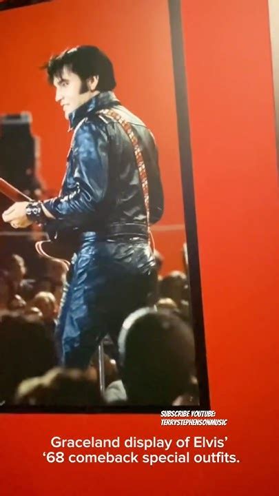 Elvis Presley Black Leather Suit ‘68 Comeback Special Outfit At Graceland Elvispresley Youtube