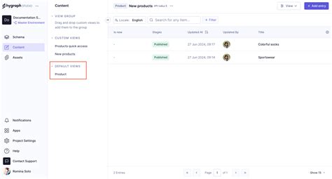 learn about the sections of the content editor screen hygraph