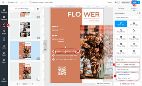 Add Link Elements Fliphtml5