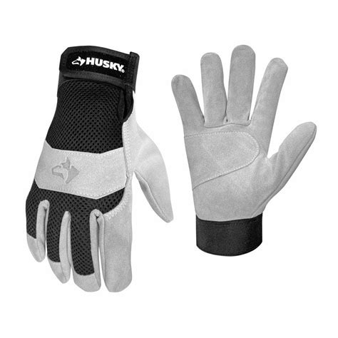 Husky Large Abrasion Resistant Leather Outdoor And Work Gloves 67847 06