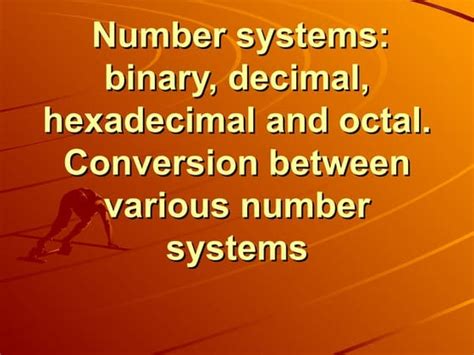 Numberssystems 1ppt Numberssystems 1ppt