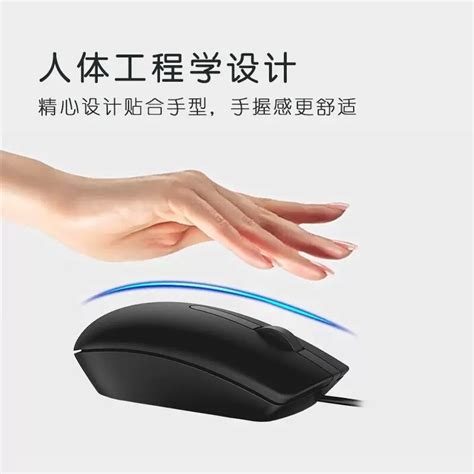 正品dell戴尔鼠标ms116笔记本台式机用鼠标usb原装联保办公好帮手 虎窝淘