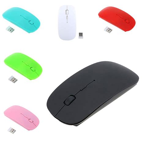 Ultra Thin Optical Wireless Mouse 1600dpi 24g Wir Grandado