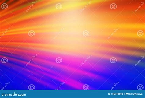 Light Blue Yellow Vector Background With Bent Lines Stock Vector Illustration Of Color