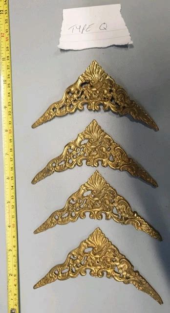 Set Of 4 Longcase Grandfather Clock Shell Style Spandrels Type Q £8 00 Picclick Uk