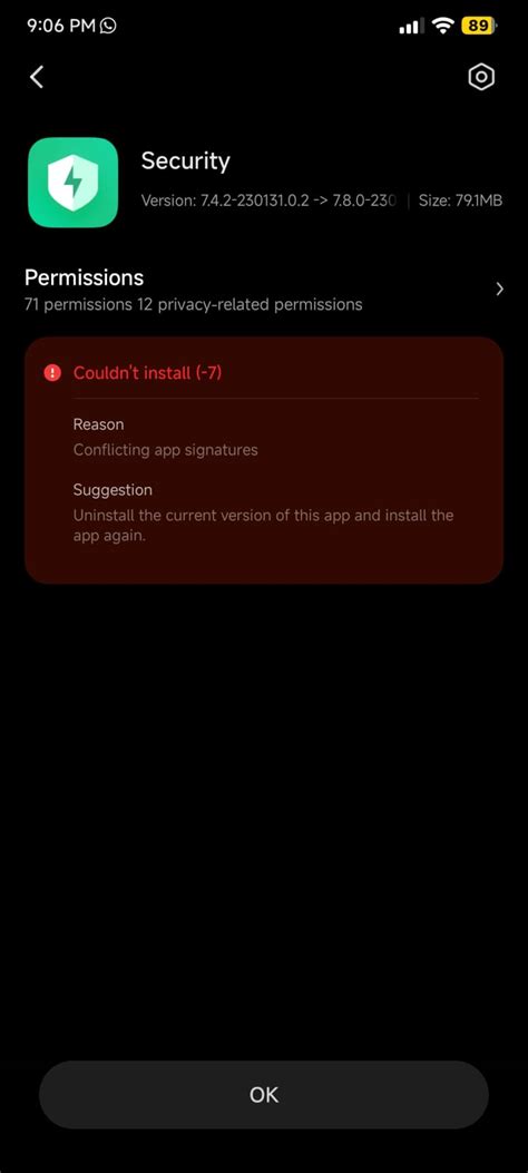 Invalid Apk Installation Failed Unofficial Xiaomi European