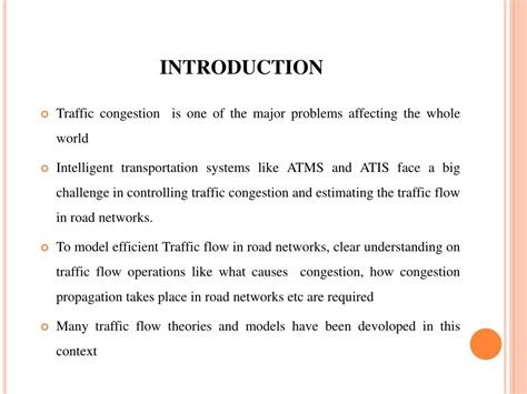Ppt Traffic Flow Models For Road Networks Powerpoint Presentation Free Download Id 2399873