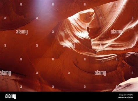 Natural Scene With Sandstone Rocks In Antelope Canyon Navajo Land