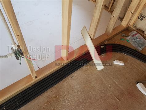 수도 이중배관 작업 현장갤러리 목조주택전문 다우건업