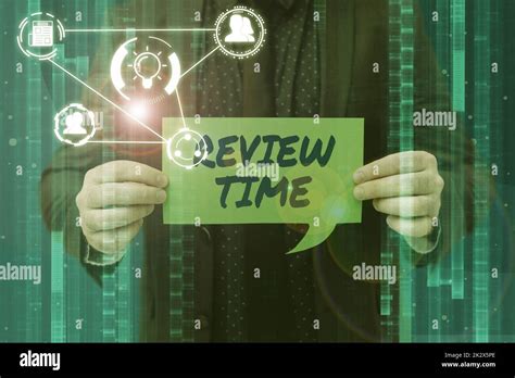 Conceptual Display Review Time Word Written On Situation Or System Its Formal Examination By