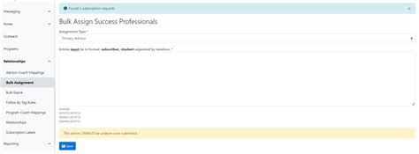 Bulk Assignment Subscriptions Watermark