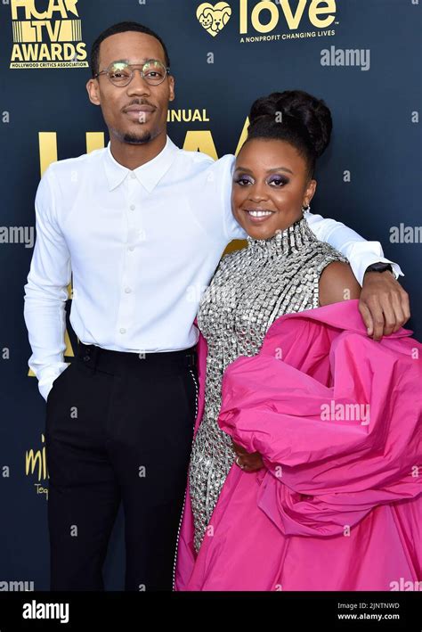 Tyler James Williams And Quinta Brunson Walking On The Red Carpet At