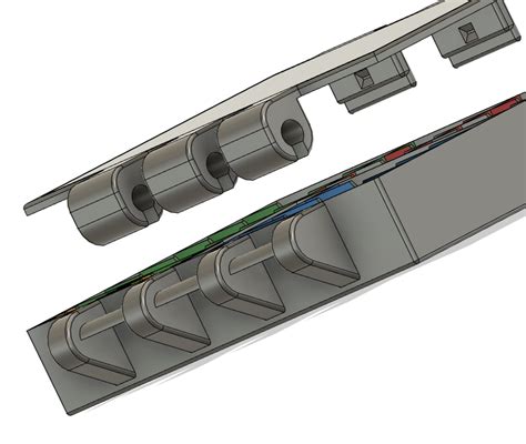 Fully 3d Printed 4 Segment Configurable Storage Box With Hinged Lid And Clasp By Aubsuk