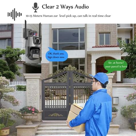 Icsee Double Lens Cctv Camera Easykart