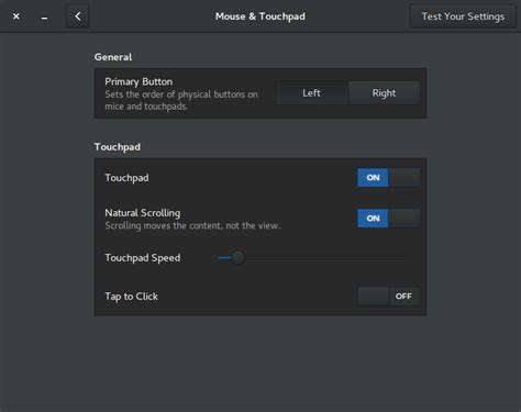 How To Alter Touchpad Settings On Ubuntu Gnome 1604 Ask Ubuntu