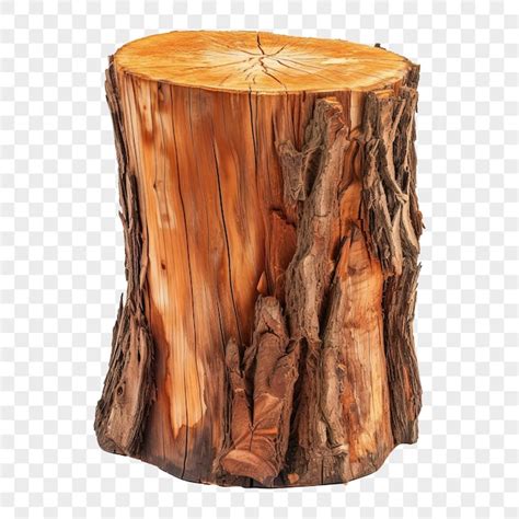 Premium PSD Tree Stump Isolated On Transparent Background PNG