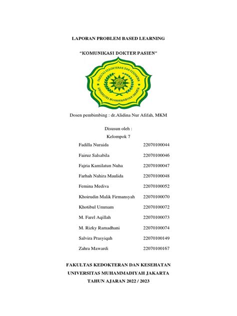 Kelompok 7 Laporan Problem Based Learning Pdf