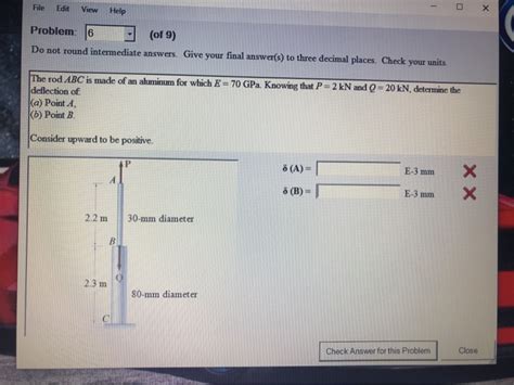 solved file edit view help problem 6 of 9 do not round