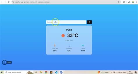 Pravin Pagare On Linkedin Nextjs React Weatherapp Framermotion Openweathermap Webdevelopment