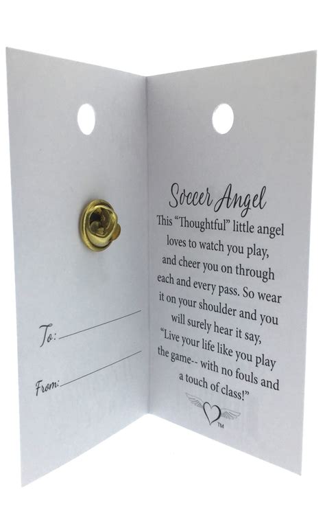 Soccer Angel Tent Card Clock It To Ya