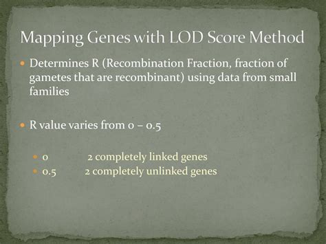 Ppt Homozygosity Mapping Using Lod Score Method Powerpoint Presentation Id 6503628