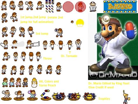 Dr Mario Mlss Style Sprite Sheet By Kingnoel On Deviantart