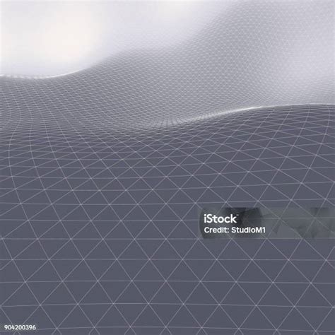 추상 풍경 배경입니다 모자이크입니다 3d 와이어 프레임 지형입니다 벡터 일러스트입니다 바둑판에 대한 스톡 벡터 아트 및 기타 이미지 Istock