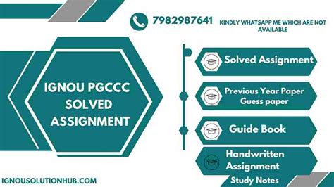 IGNOU PGCCC Solved Assignment IGNOU Solved Assignment 2024 25 Download Pdf